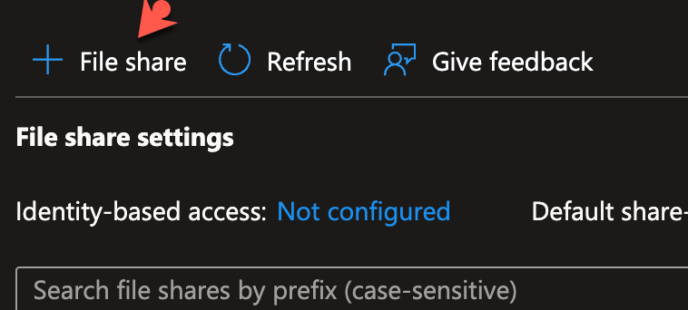 Creating and Mounting Azure File Shares